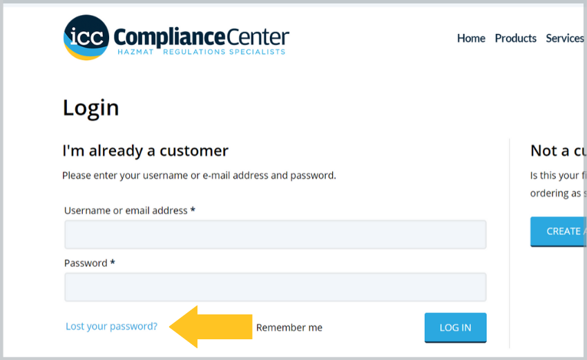 How to Reset Your Password (English) - ICC Compliance Center Inc - Canada