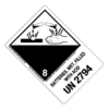 Hazard Class 8 - Corrosive Material, Non-Worded, High-Gloss Label ...