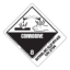 Hazard Class 8 - Corrosive Material, Worded, High-Gloss Label, Shipping ...