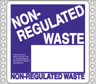 Non-RCRA Regulated Waste Labels | ICC Compliance Center Inc - Canada