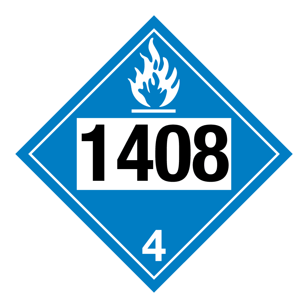 TDG Hazard Class 4.3 - Dangerous When Wet, Custom UN Number, 4" x 4 ...