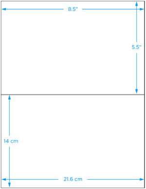 Blank Paper Label - 8.5" x 5.5", 200/Pack - ICC Compliance Center Inc - USA