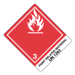 Hazard Class 3 - Flammable Liquid, Non-Worded, High-Gloss Label ...