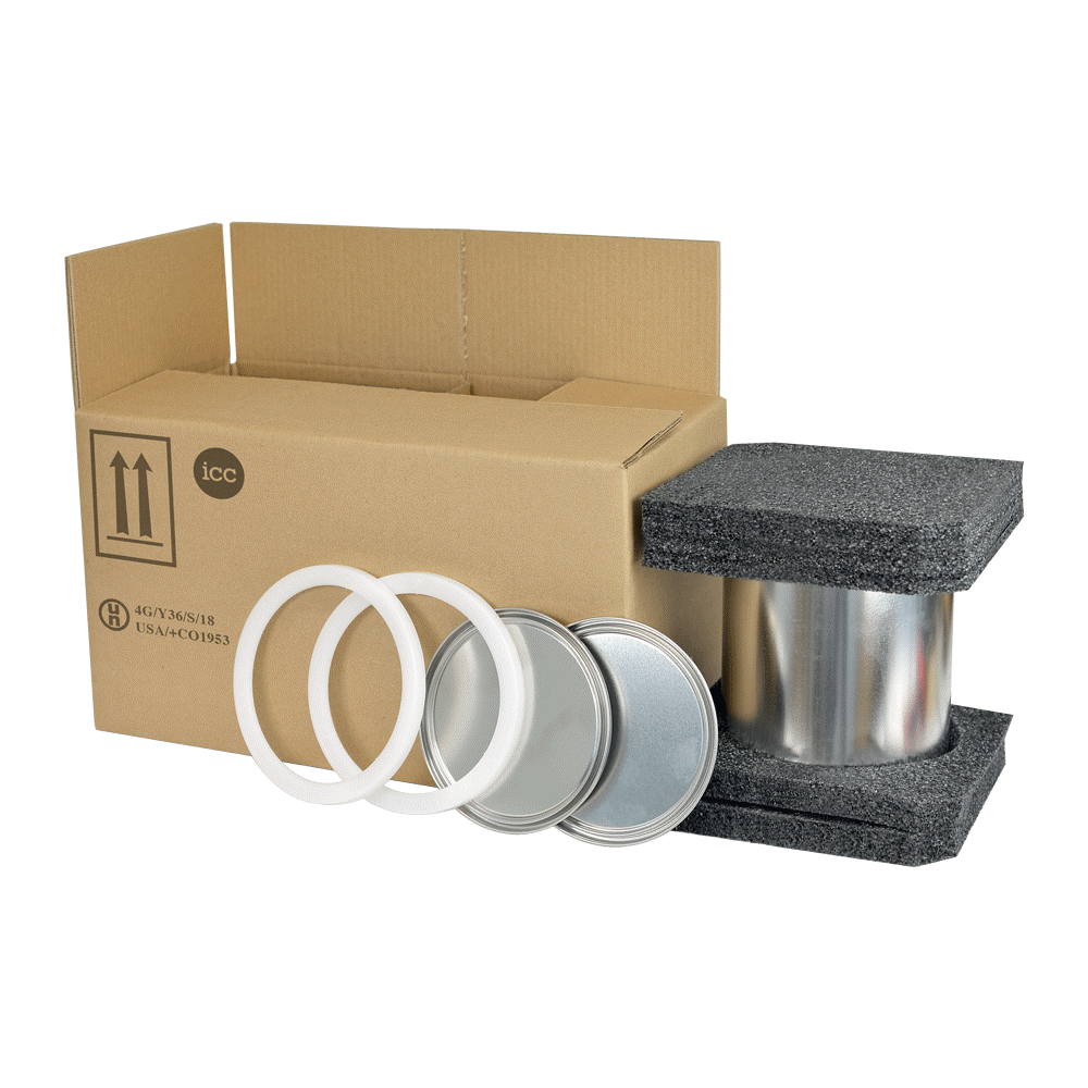Dent Free 2 x 1 Gallon PE Foam Paint Can Shipper - Securepacc™ | ICC ...