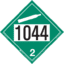 UN 1044 | Hazard Class 2 | Non-Flammable Gas, Tagboard | ICC