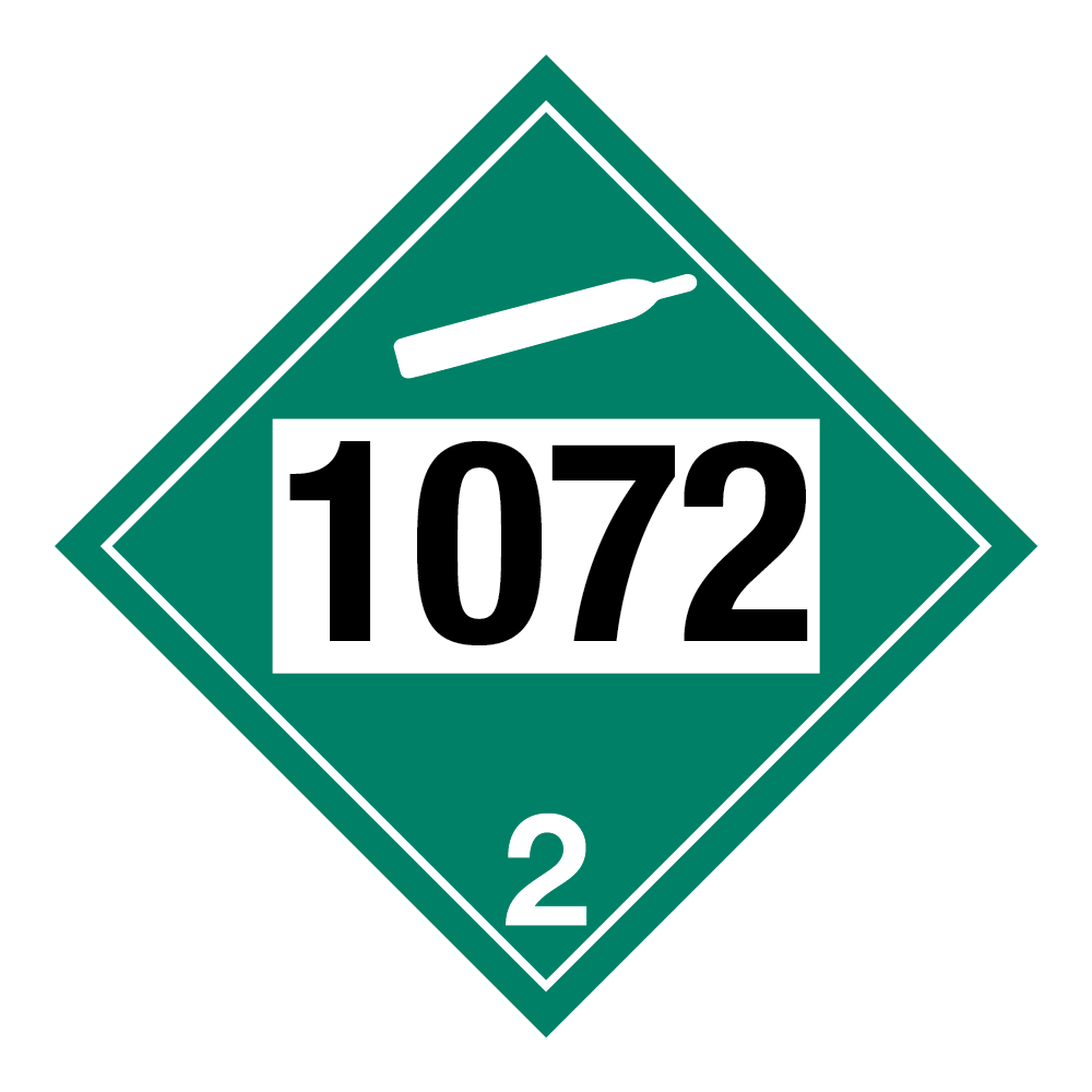 TDG Hazard Class 2.2 - Non-Flammable Gas, Custom UN Number, 4" x 4 ...