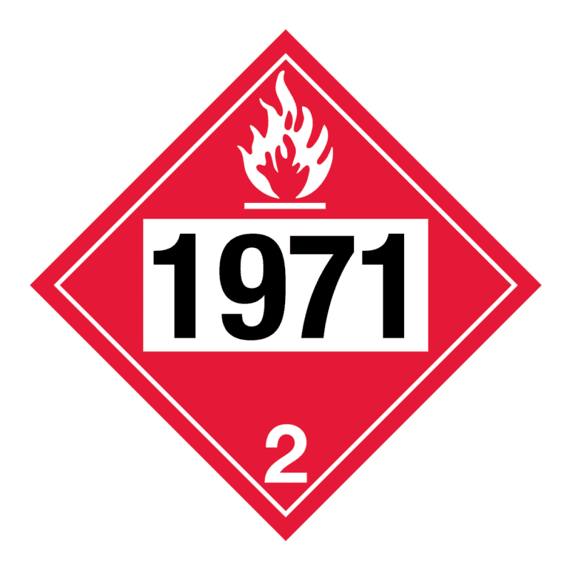 TDG Hazard Class 2.1 - Flammable Gas, Custom UN Number, 4" x 4 ...