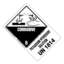 Hazard Class 8 - Corrosive Material, Worded, High-Gloss Label, Shipping ...