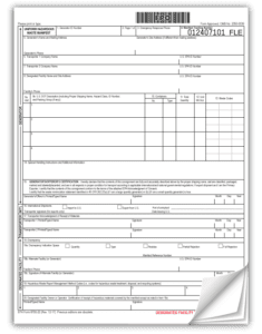 Uniform Hazardous Waste Manifest, 5-Part, Pin-Fed, 500/case | ICC ...
