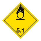 Hazard Class 5.1 - Oxidizer, Non-Worded, Vinyl Label | ICC Compliance ...