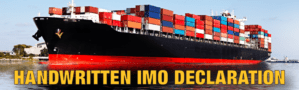Handwritten IMO Declaration | Help Center | ICC Compliance Center