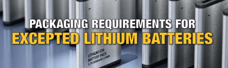 Packaging Requirements for Excepted Lithium Batteries | Help Center | ICC