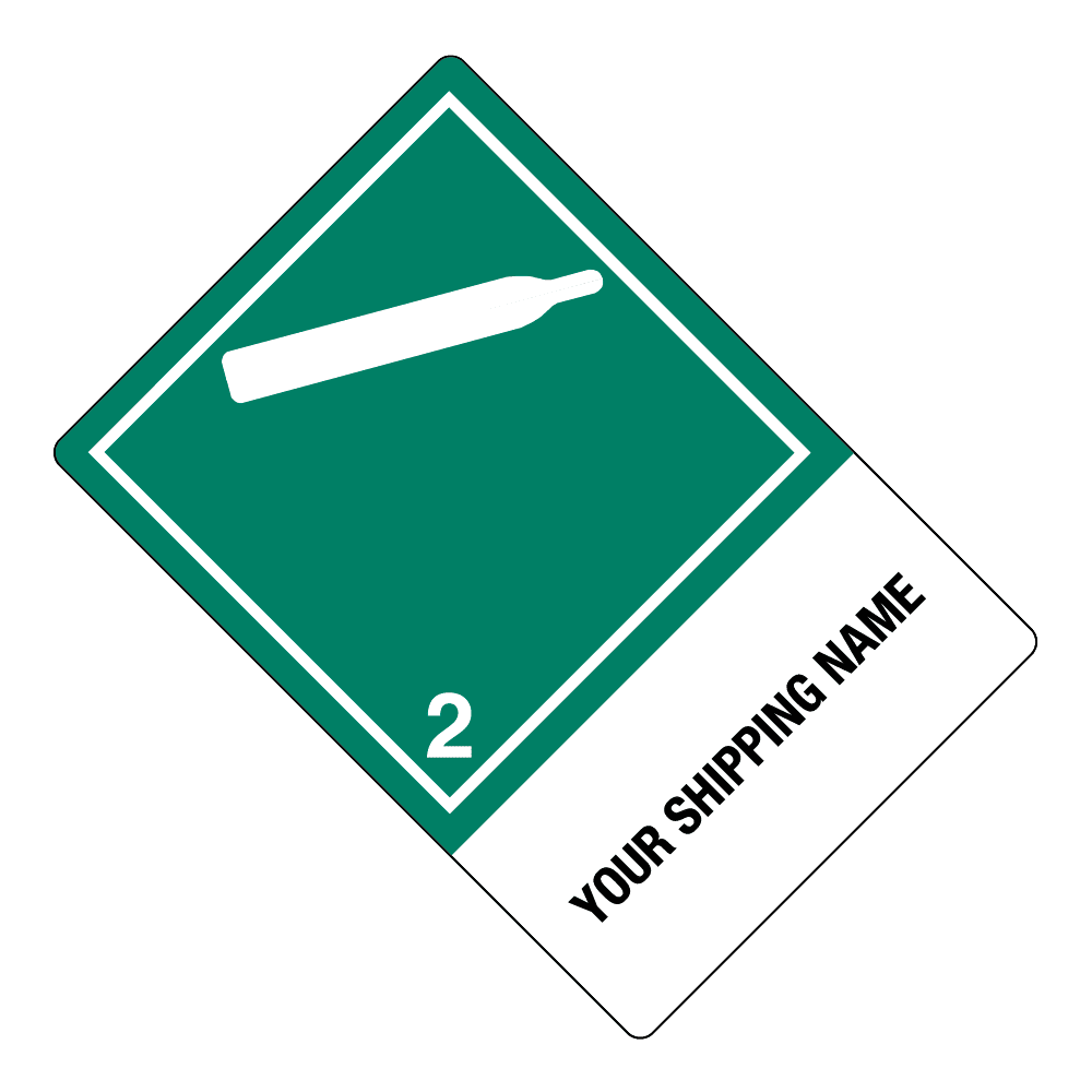 Hazard Class 2.2 - Non-Flammable Gas, 4" x 6", Thermalabel, Non-Worded ...