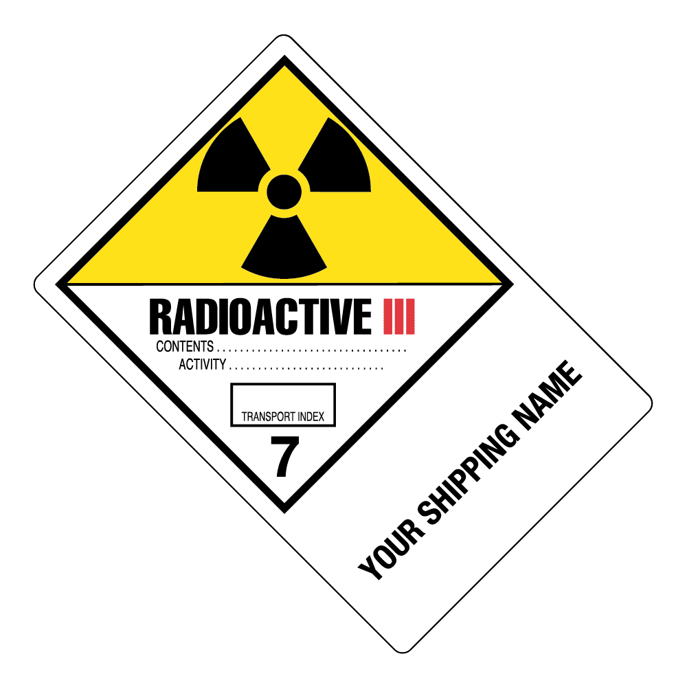 Hazard Class 7 - Radioactive Category II - Explosive, 4" x 6 ...