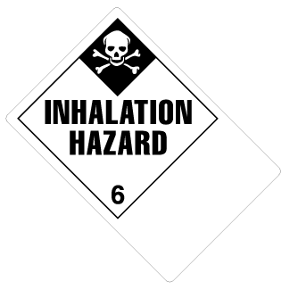 Hazard Class 6.1 - Inhalation Hazard, 4" x 6", Gloss Paper, Worded ...