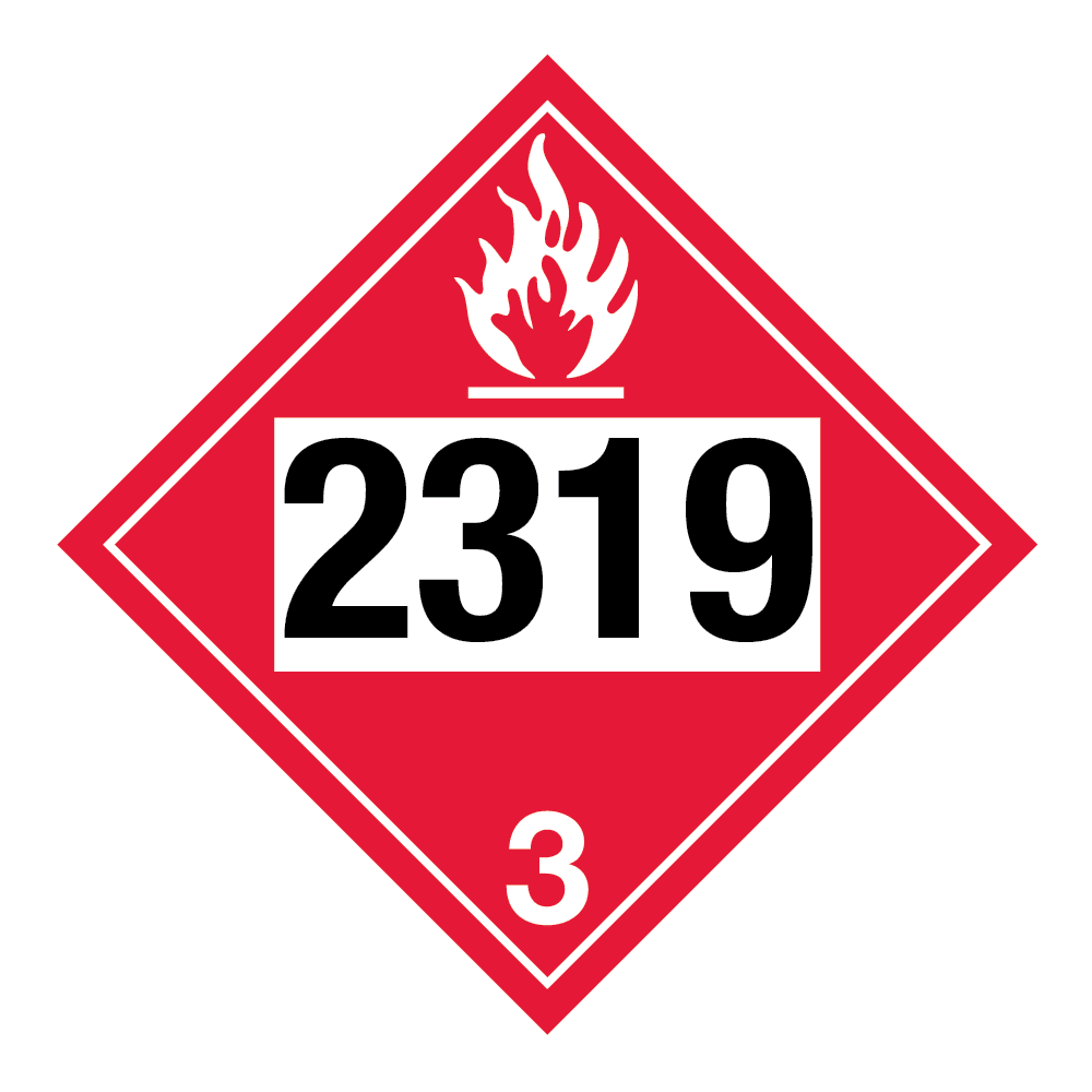 TDG Hazard Class 3 - Flammable Liquid, Custom UN Number, 4" x 4", Gloss ...